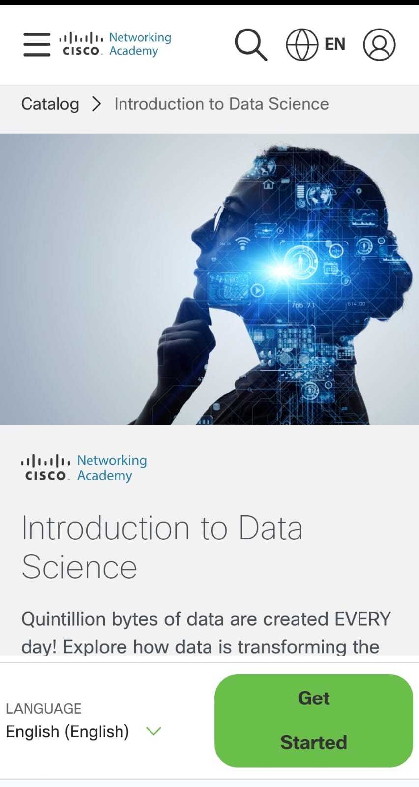 Cisco FREE Certification Program On Data Science - Placement Drive