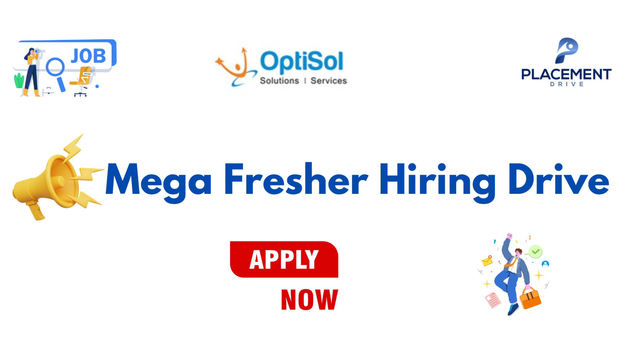 OptiSol Mega Fresher Hiring Drive 31st Aug 2024 | Work From Home/Hybrid - Placement Drive