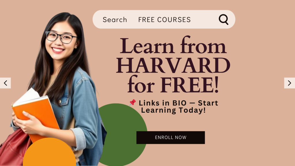 Learn from Harvard for FREE – 4 Courses to Supercharge Your Tech Career!