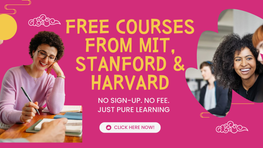 Hidden Gem for Free Courses from MIT, Harvard & Stanford!